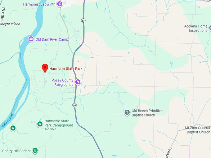 16. harmonie state park map
