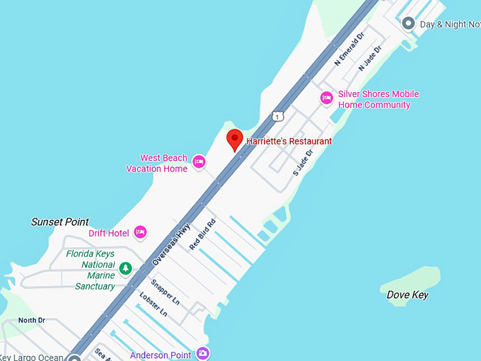 16. harriette's restaurant map