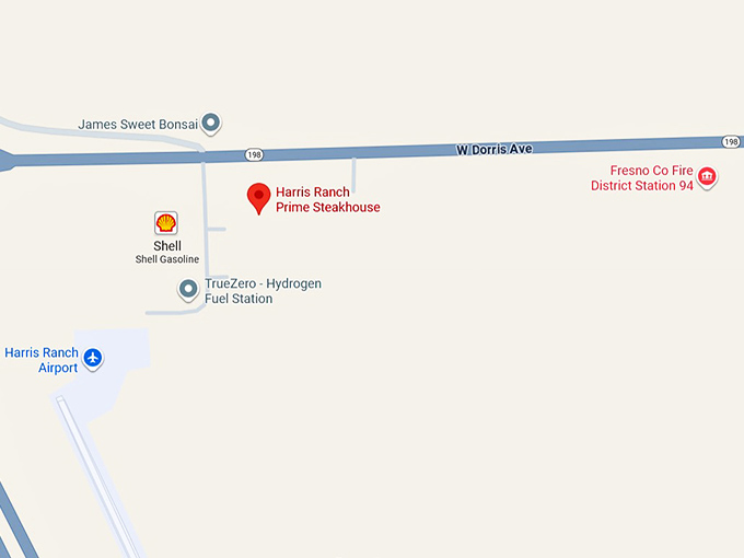 16. harris ranch prime steakhouse map