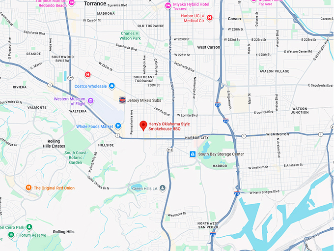 16. harry's oklahoma style smokehouse bbq map