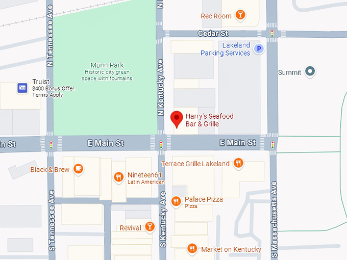 16. harry's seafood bar & grille map