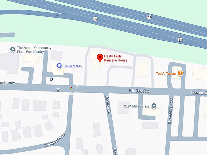 16. hasty tasty pancake house map