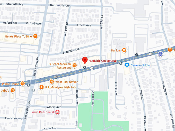 16. hatfield's goode grub map