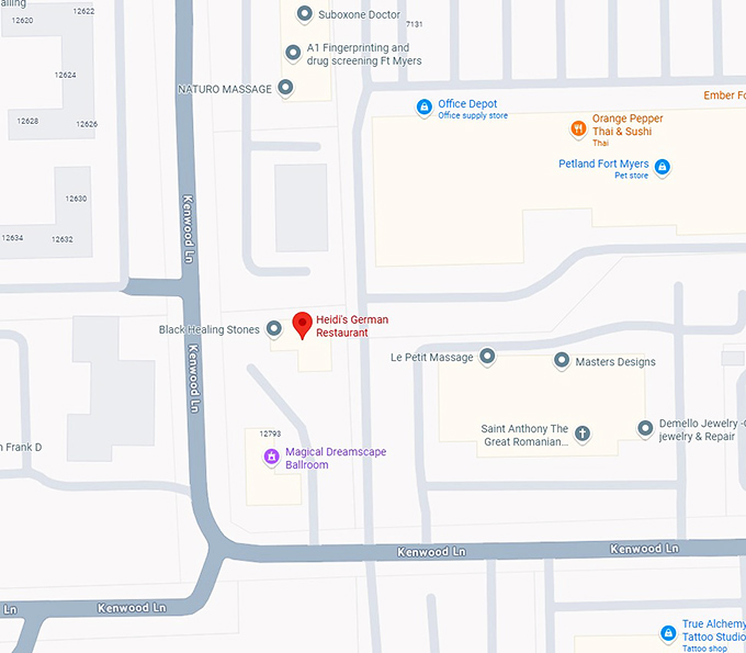 16. heidi's german restaurant map