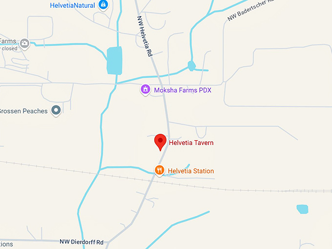 16. helvetia tavern map