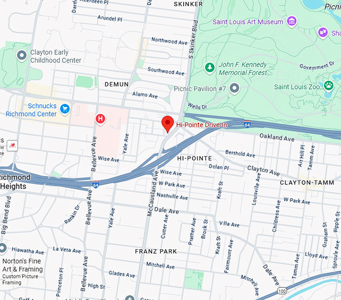 16. hi pointe drive in map