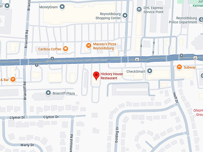 16. hickory house restaurant map