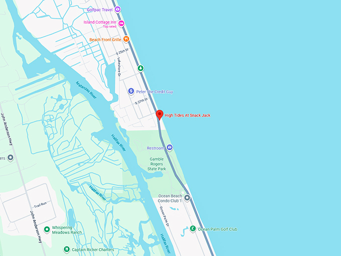 16. high tides at snack jack map