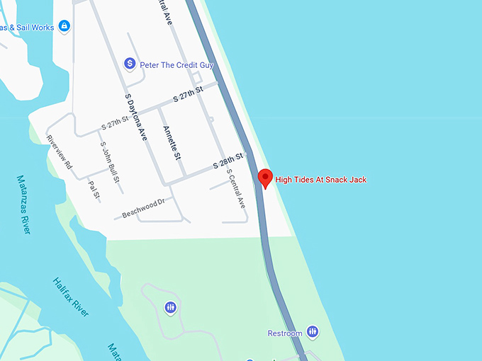 16. high tides at snack jack map