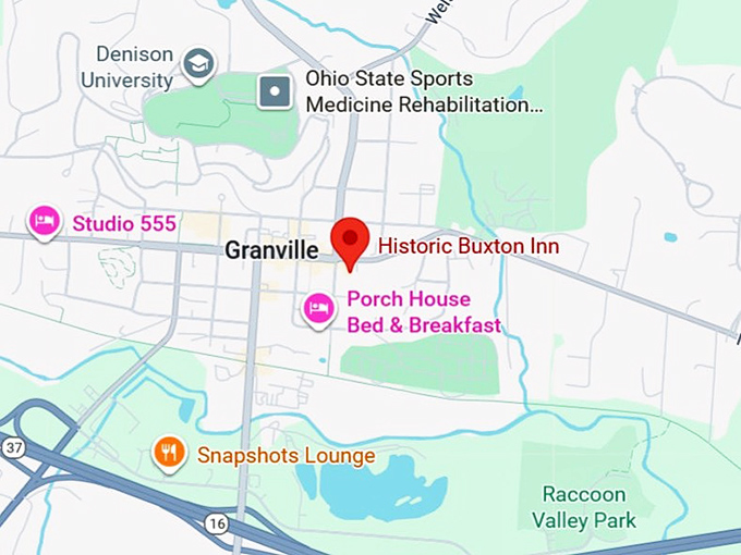 16. historic buxton inn map