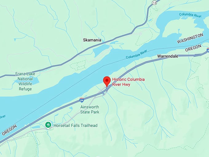 16. historic columbia river highway map