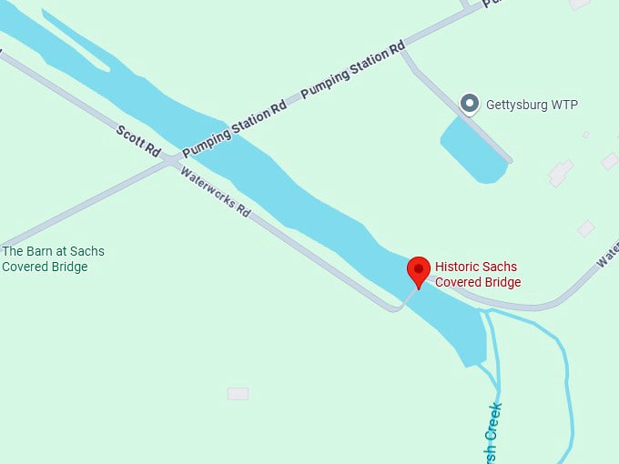 16. historic sachs covered bridge map