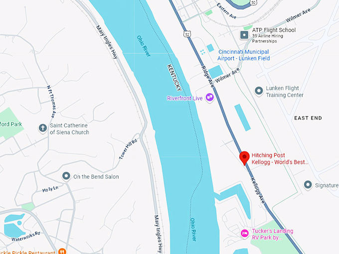 16. hitching post kellogg world's best fried chicken map