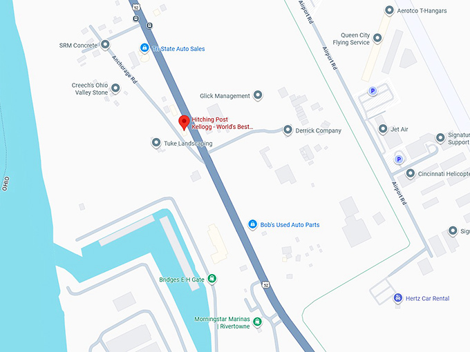 16. hitching post kellogg world's best fried chicken map