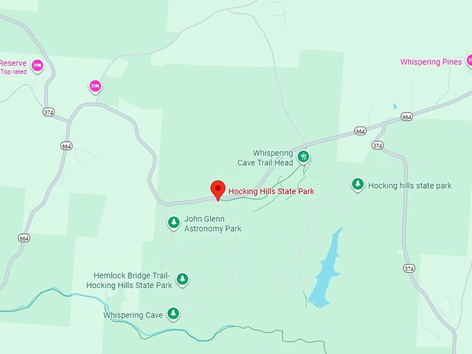 16. hocking hills state park map