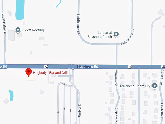 16. hogbody&rsquo;s bar and grill map