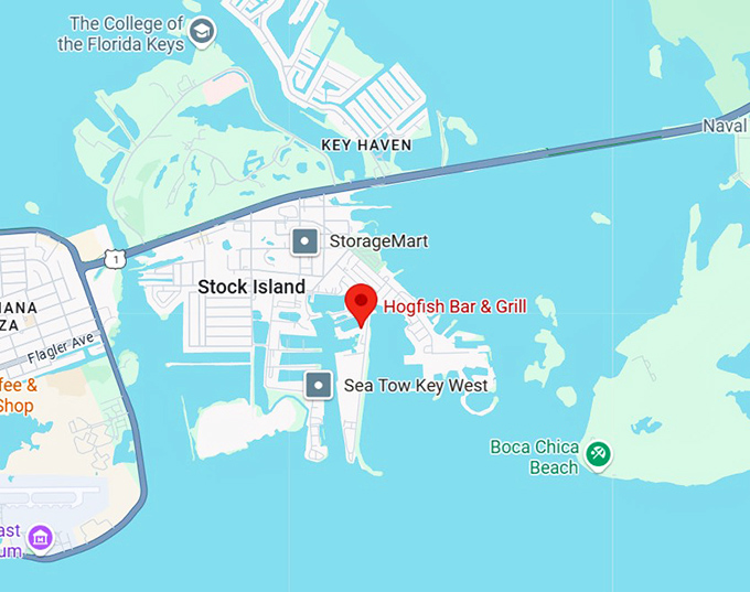 16. hogfish bar & grill map