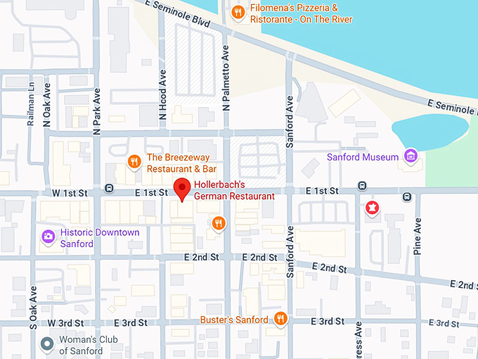 16. hollerbach's german restaurant map