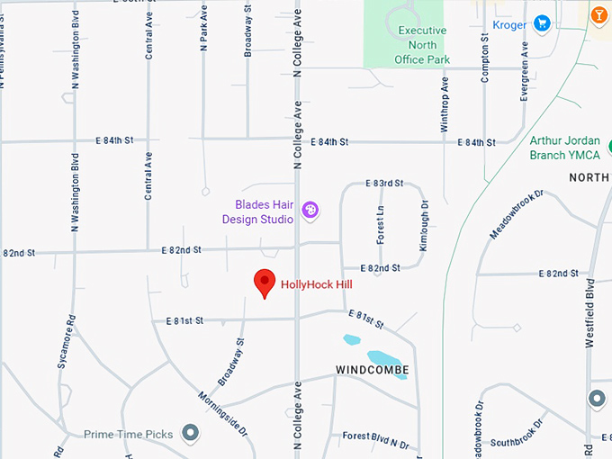 16. hollyhock hill map