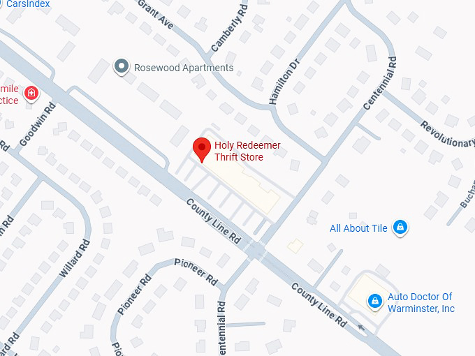 16. holy redeemer thrift shop map