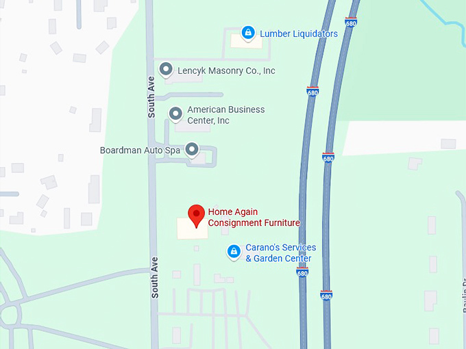 16. home again consignment furniture map