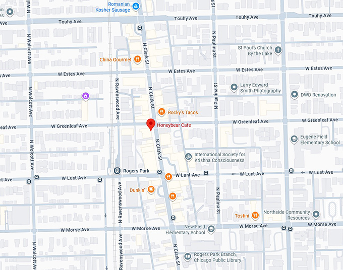 16. honeybear cafe map