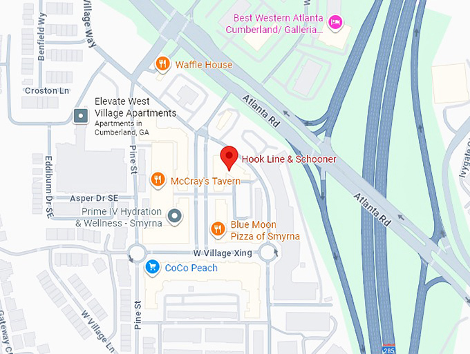 16. hook line & schooner map