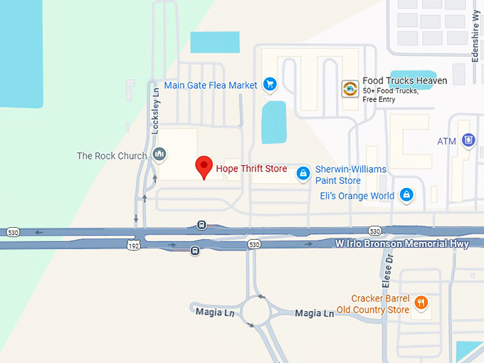 16. hope thrift store map