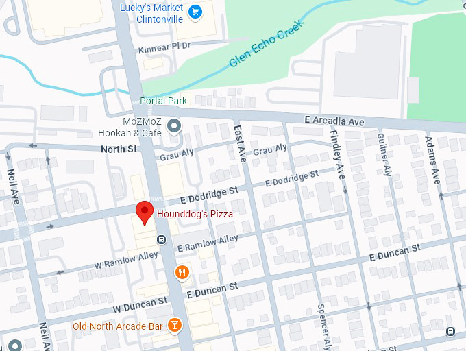 16. hounddog's pizza map