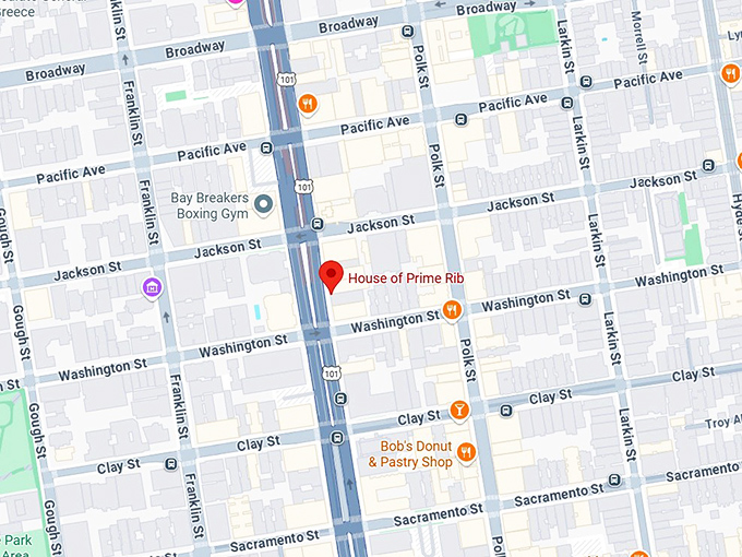 16. house of prime rib map