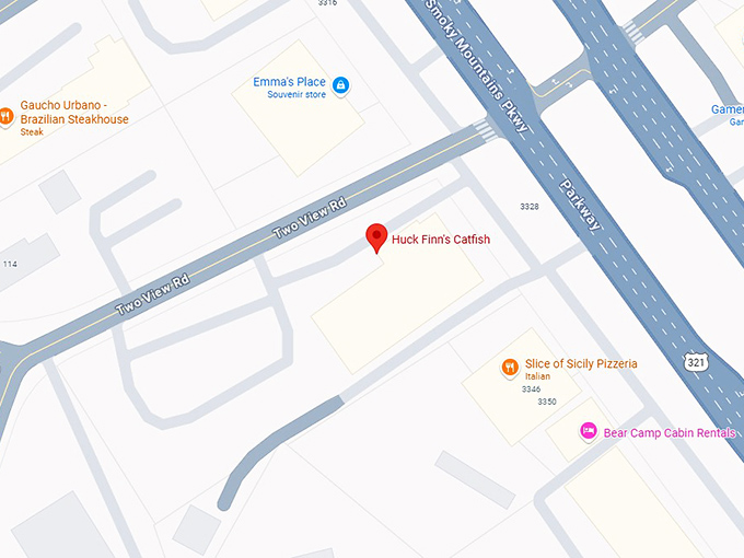 16. huck finn's catfish map