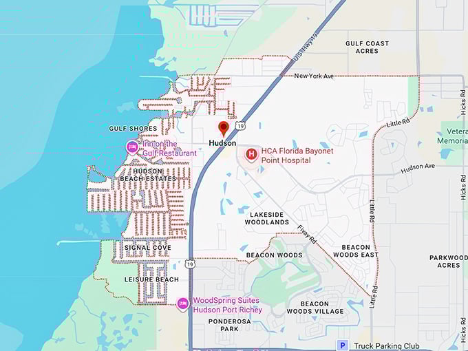 16. hudson, fl map
