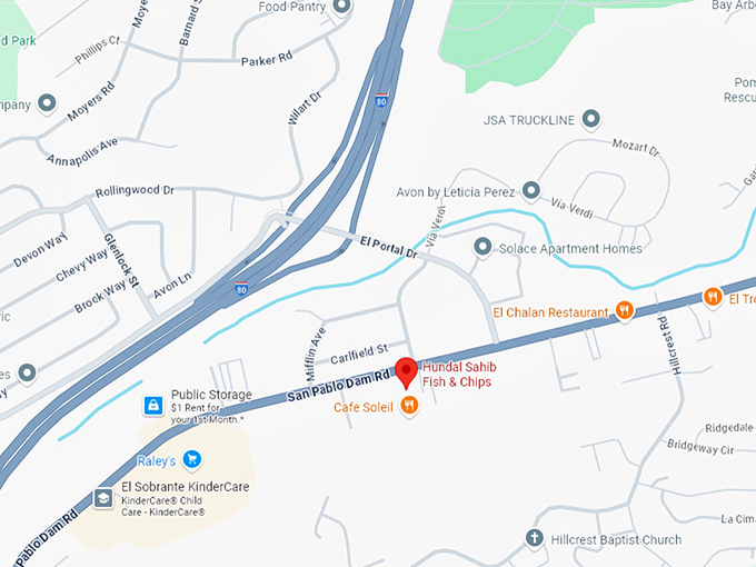 16. hundal sahib fish & chips map