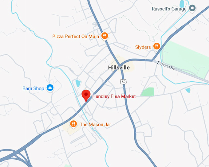16. hundley flea market map