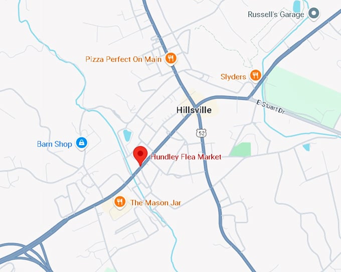 16. hundley flea market map