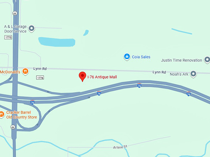 16. i 76 antique mall map