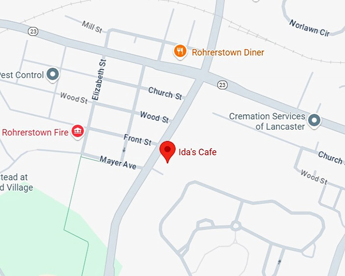 16. ida&rsquo;s cafe map