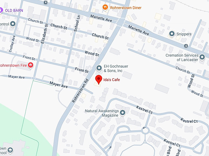 16. ida&rsquo;s cafe map