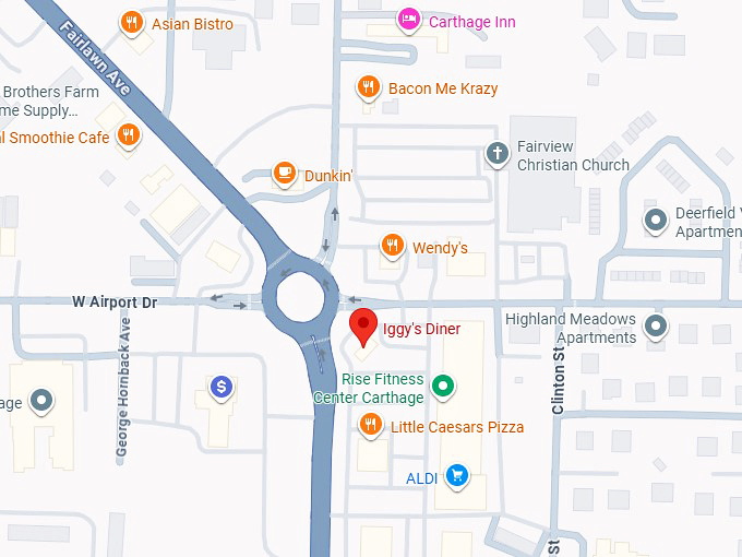 16. iggy's diner map