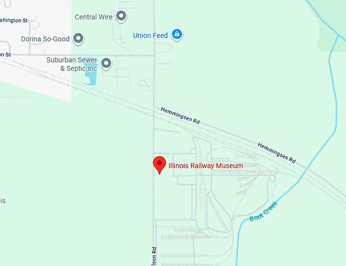 16. illinois railway museum map