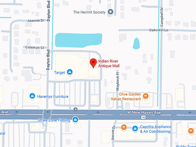 16. indian river antique mall map