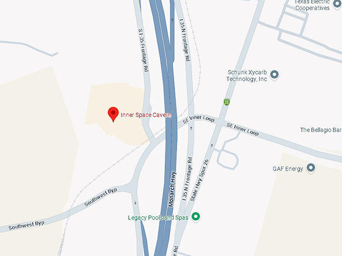 16. inner space cavern map