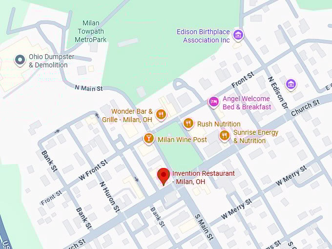 16. invention restaurant map