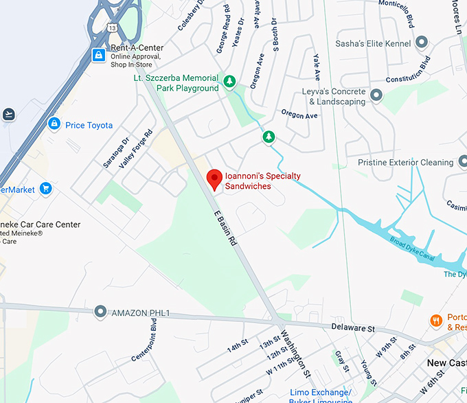 16. ioannoni's specialty sandwiches map