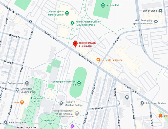 16. iron hill brewery & restaurant map