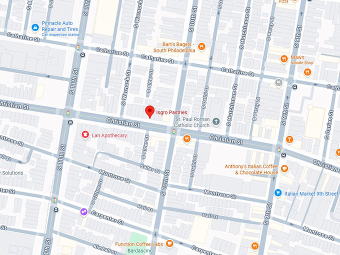 16. isgro pastries map