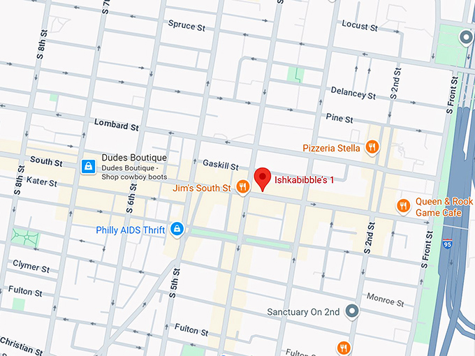 16. ishkabibble&rsquo;s 337 south st map