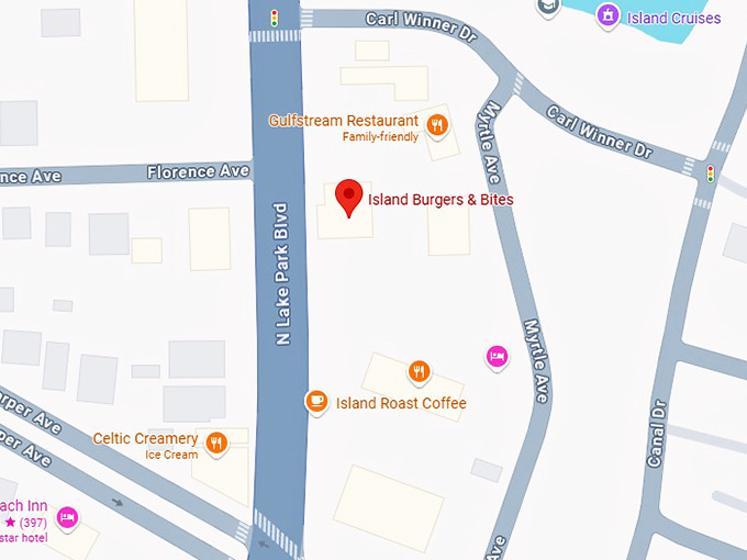 16. island burgers & bites map