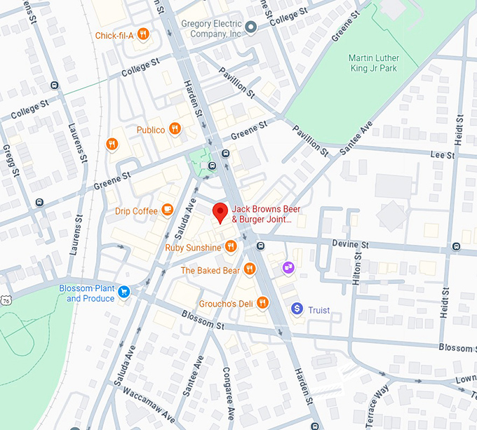 16. jack browns beer & burger joint columbia sc map