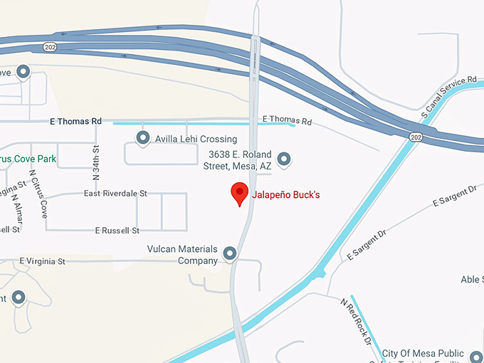 16. jalape&ntilde;o buck's map